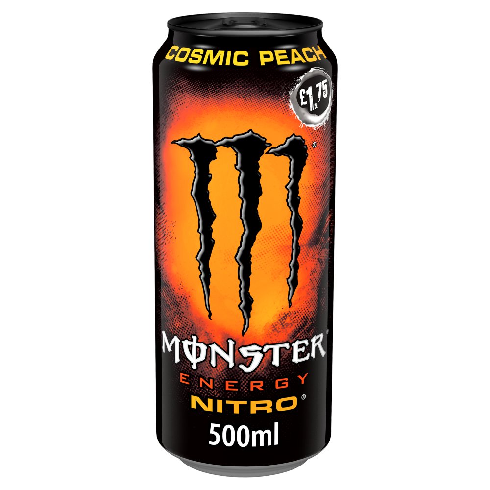 Monster Energy Nitro Cosmic Peach 500ml – Red Hot Vaping