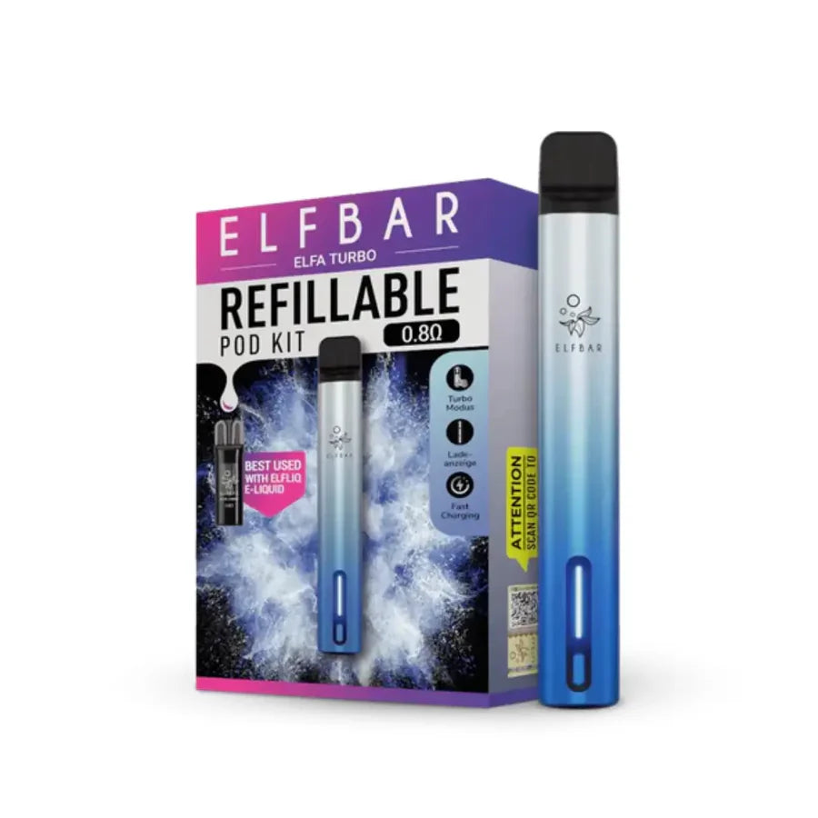 ELFA Turbo Refillable Pod Vape Kit By ElfBar – Red Hot Vaping